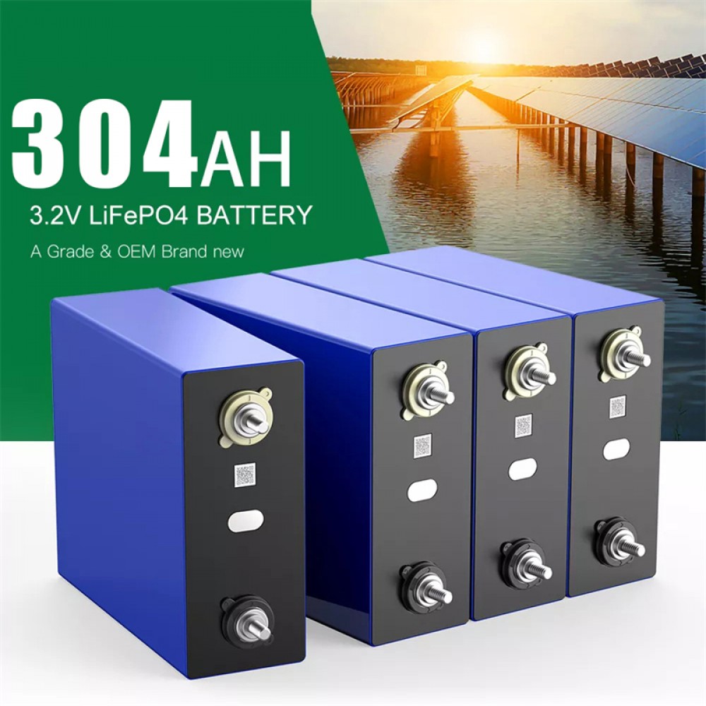3.2V EVE 304Ah Lifepo4 Battery Lithium Ion Prismatic Cell 6000 Times Deep Cycle For Solar System ...